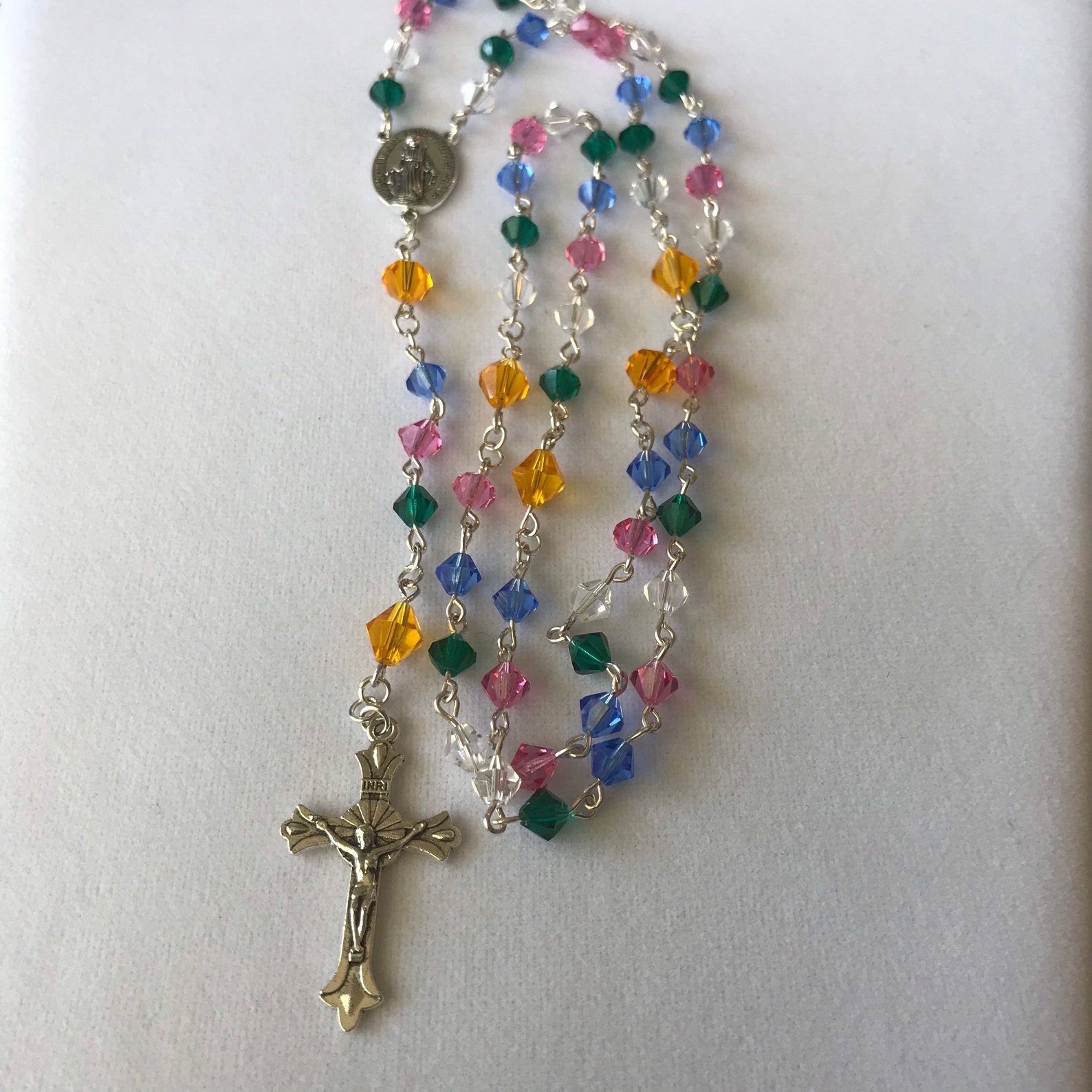 Birthstone Rosary: Preciosa Crystal Catholic Gift, Personalized Rosary ...