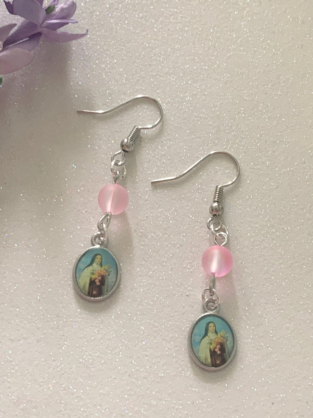 St Theresa Earrings, Saint Earrings, Gifts for Her, Religious Jewelry ...
