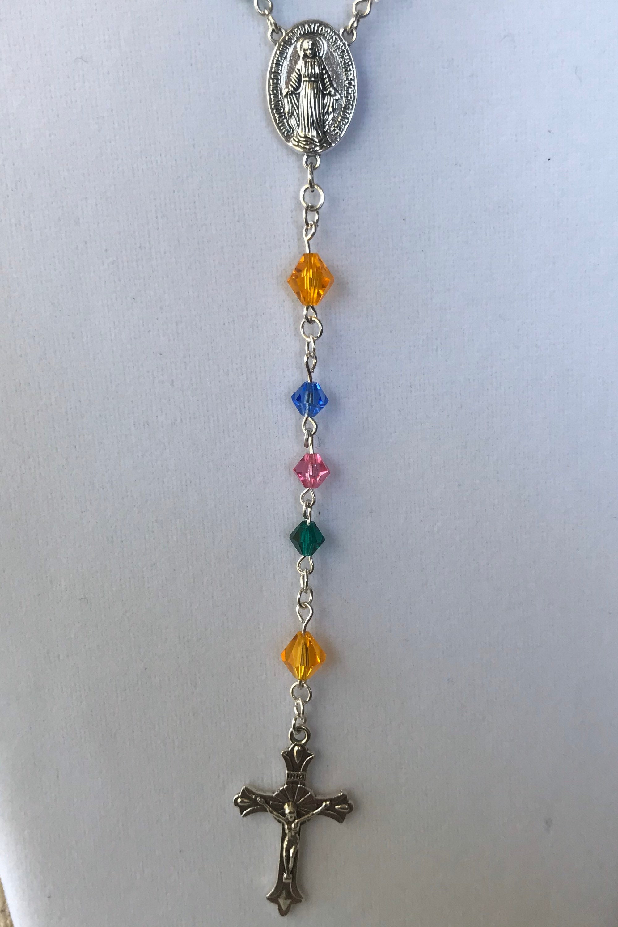 Birthstone Rosary: Preciosa Crystal Catholic Gift, Personalized Rosary ...