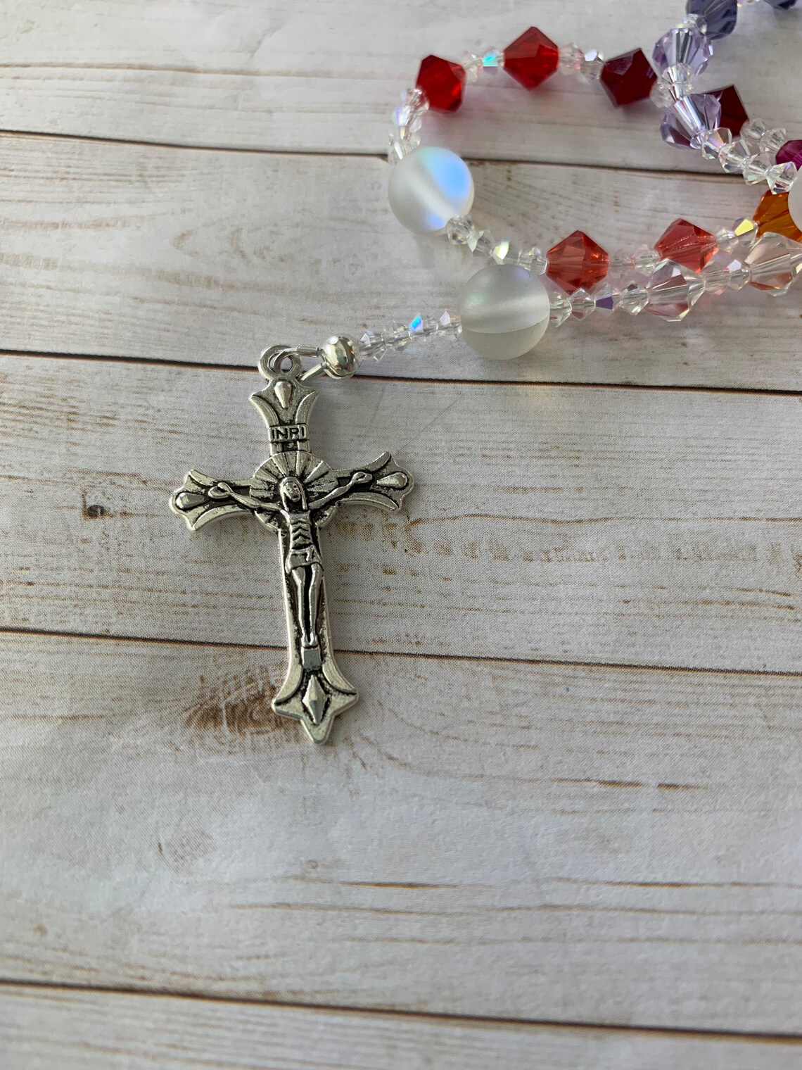 Rainbow Rosary Catholic Rosary Rosary First Communion | Etsy