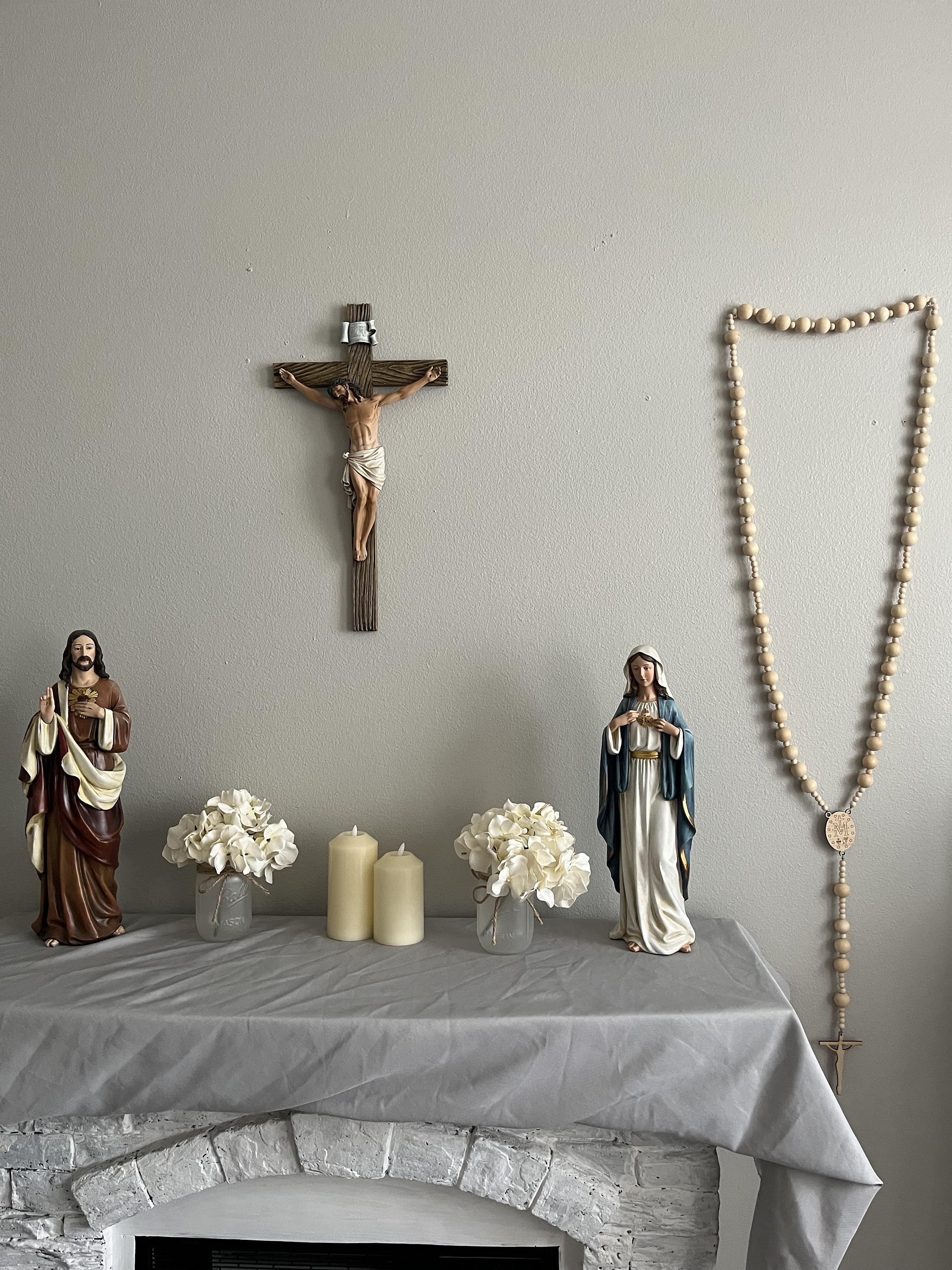 Wall Rosary, Rosary, Catholic Gifts, Catholic, Wedding Gifts, Wooden ...