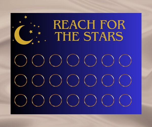Reach for the Stars Printable Pdf Good Behavior Chart Digital Pdf Good ...
