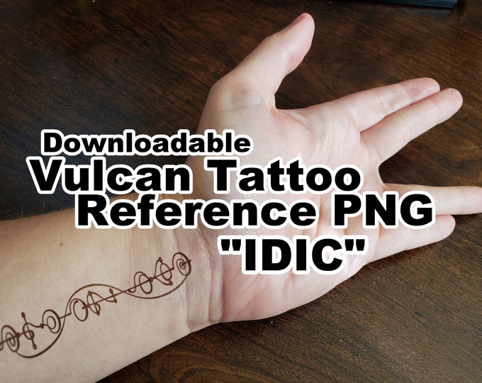 Vulcan IDIC Tattoo Reference PNG File - Etsy