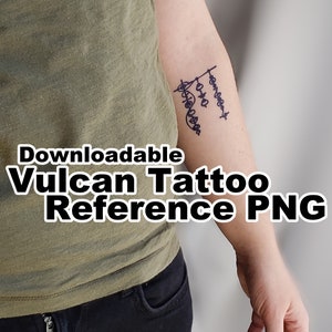 VERTICAL STYLE Vulcan Live Long & Prosper Tattoo Reference - Etsy