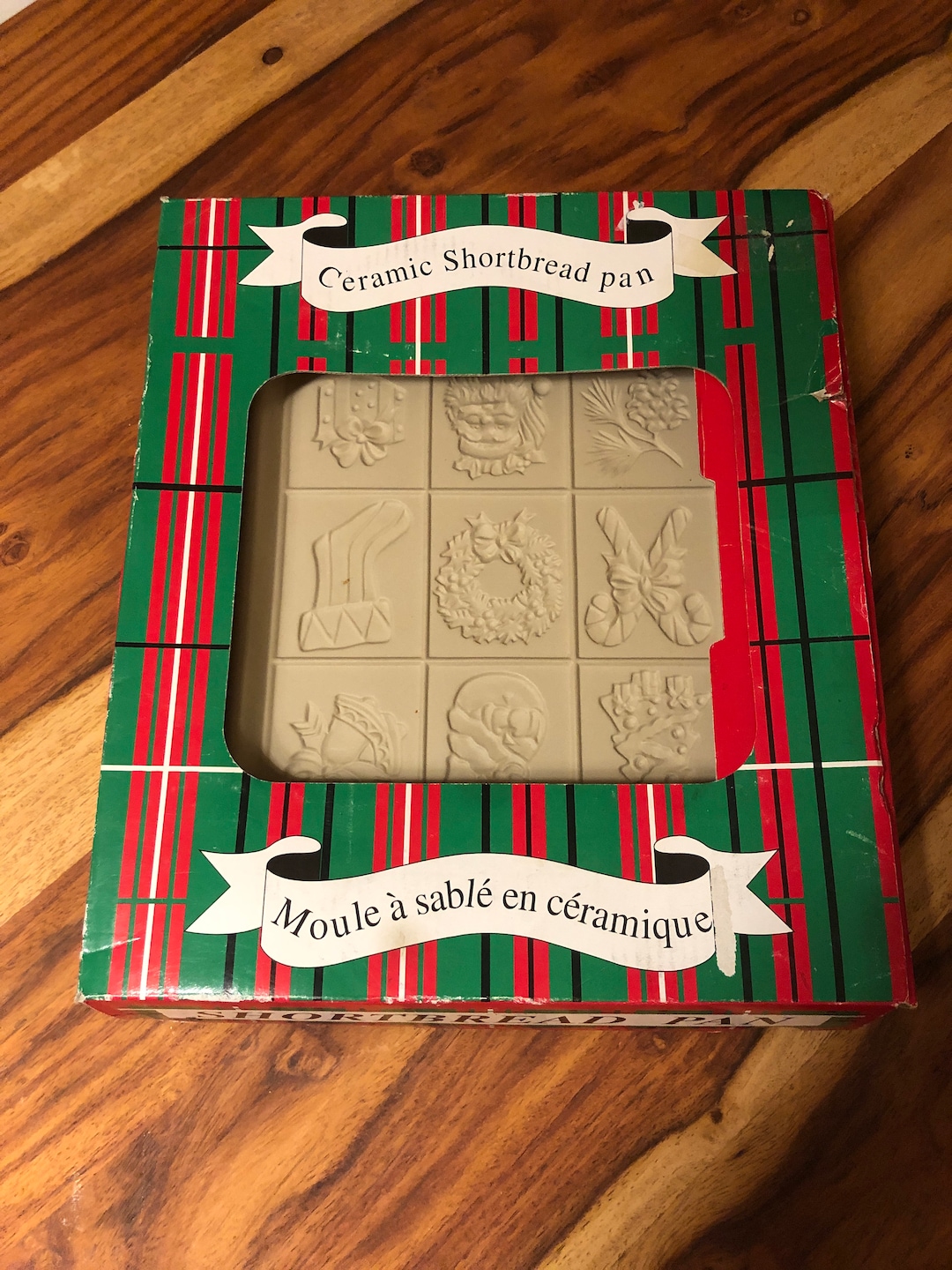 Christmas Ceramic Shortbread Pan / Mold - Etsy