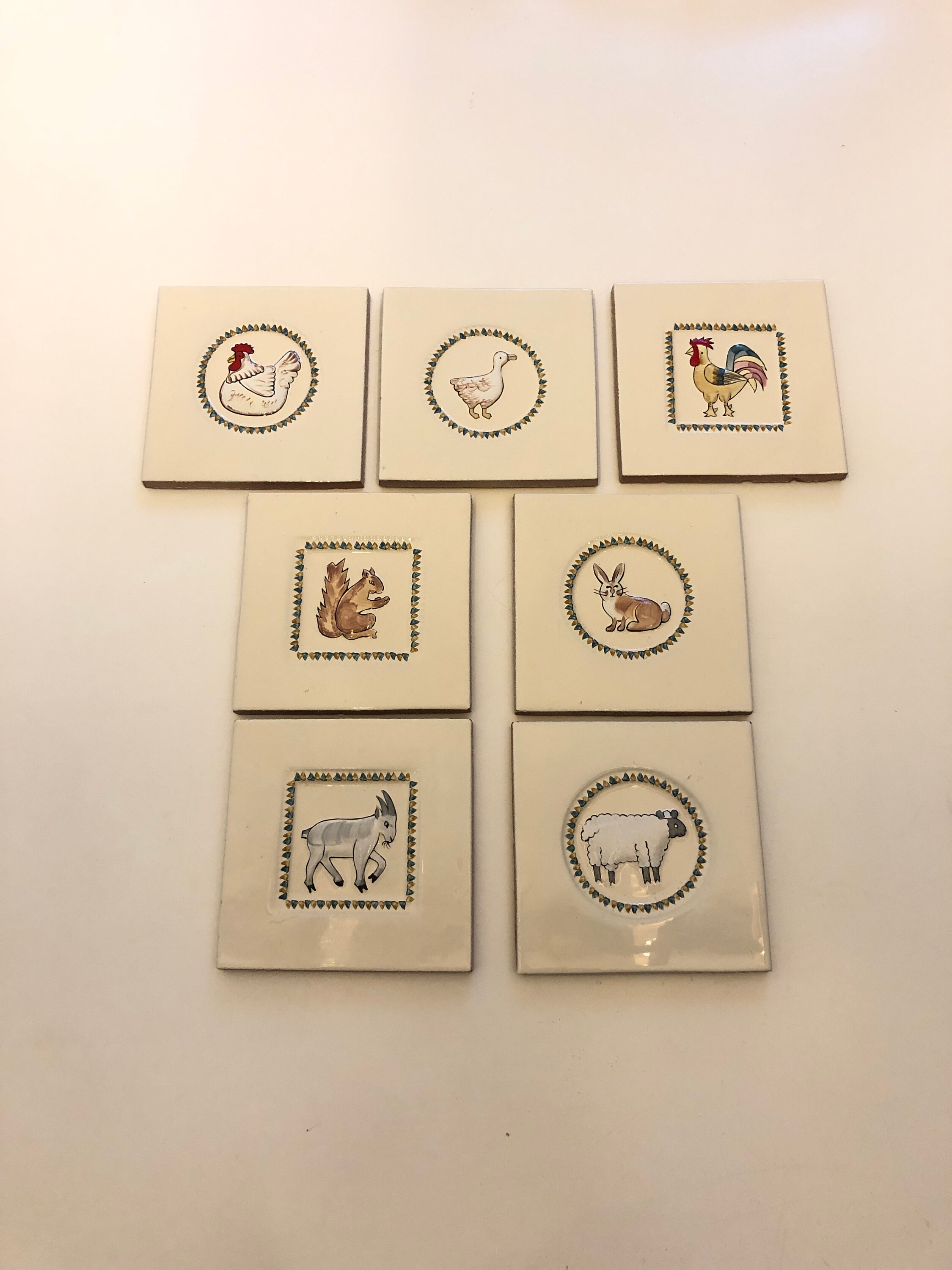 Farm Animal Decorative Ceramic Tile - Etsy