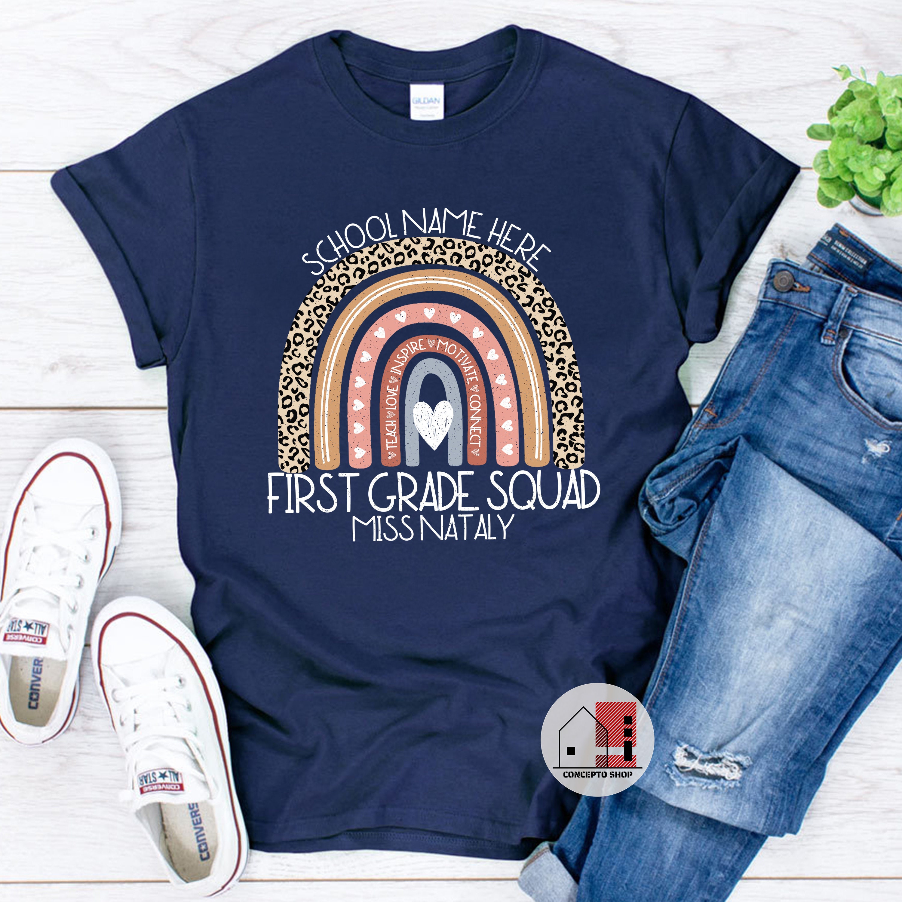 Customized Grade Squad First Grade Squad Any Grade Teacher | Etsy