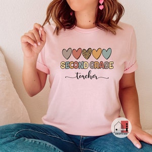 Second Grade Teacher Shirt 2nd Grade Teaching Tee Grade - Etsy