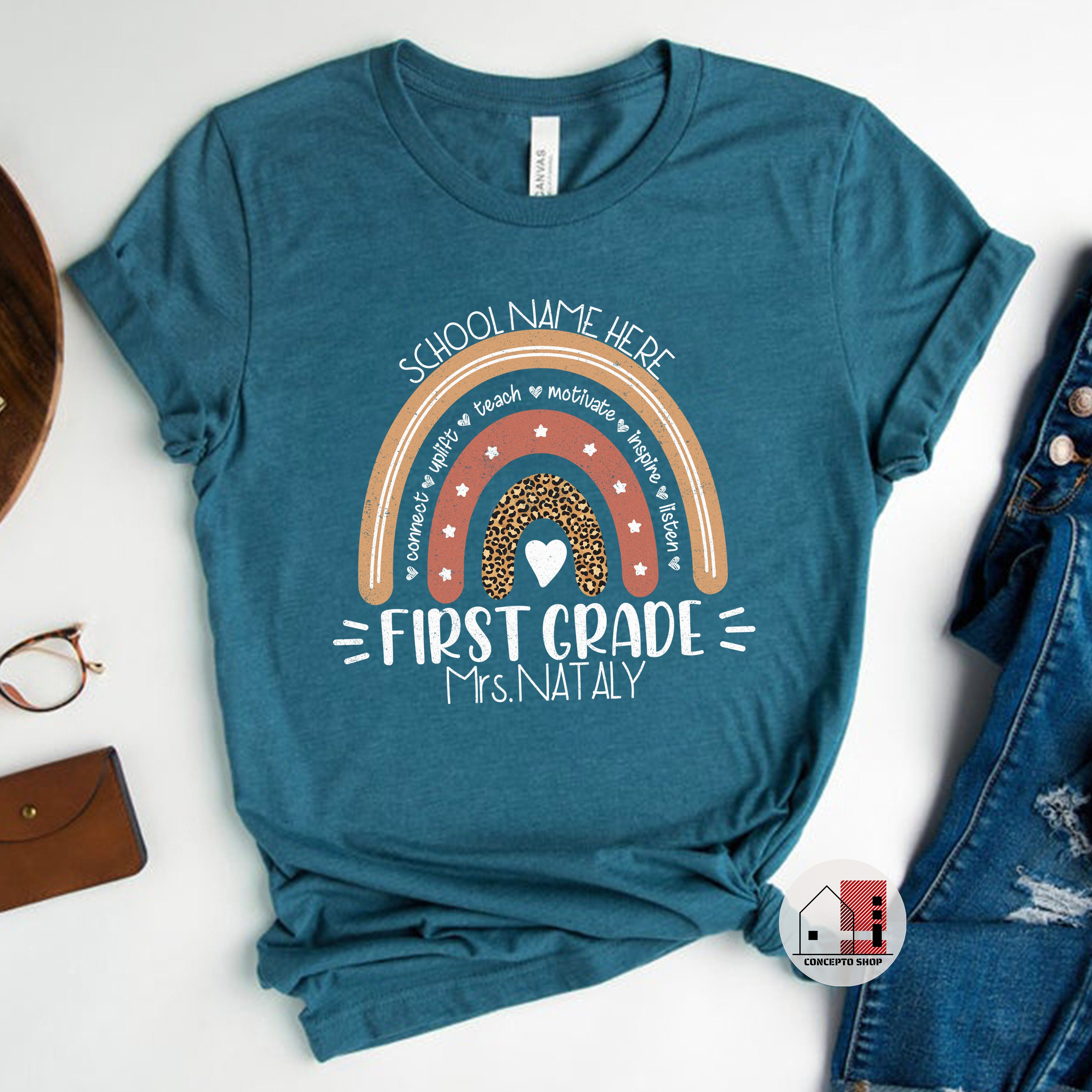 Personalized teacher shirt Second grade squad any grade | Etsy