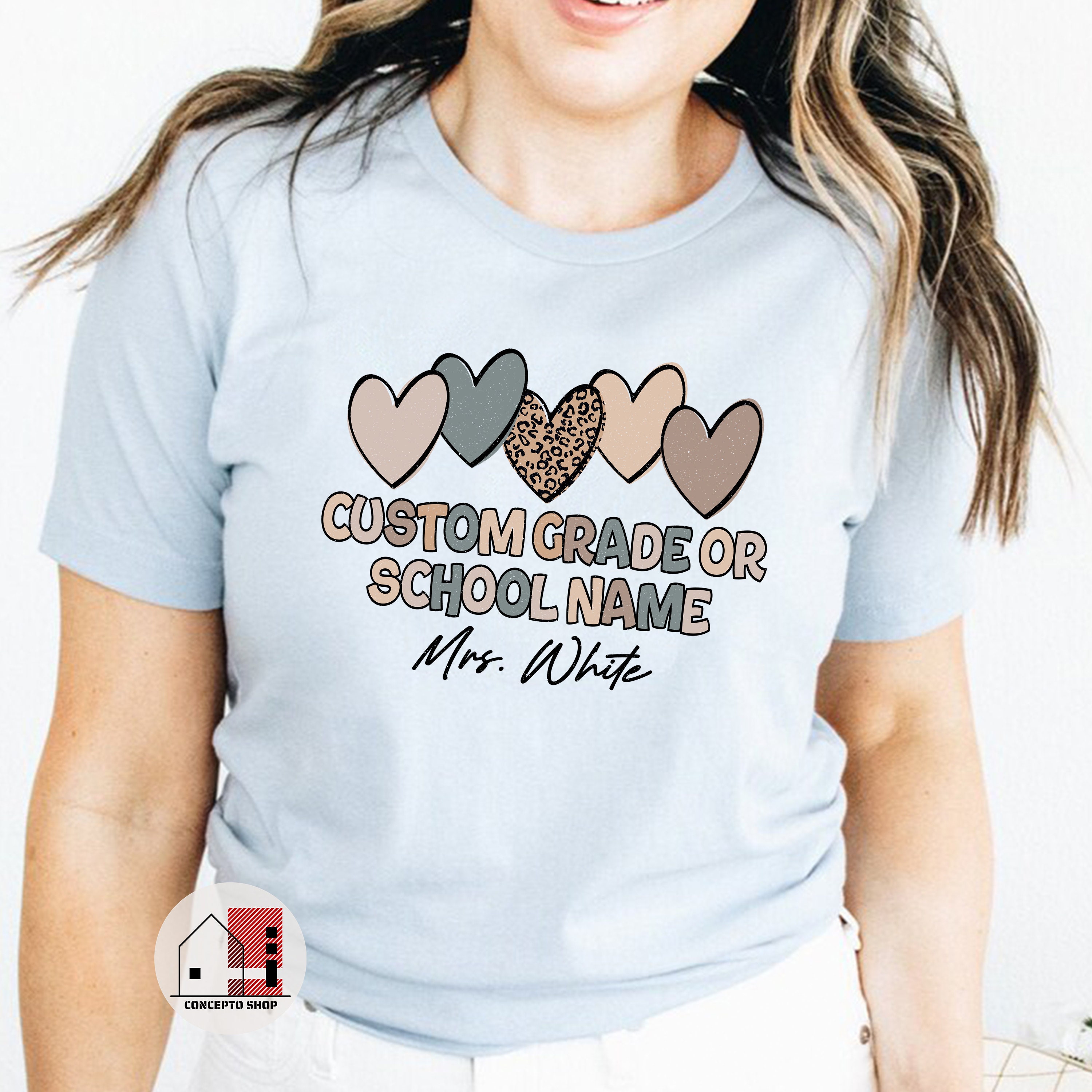 Personalized Teacher Team Shirt: Custom Grade Level Tee - Etsy