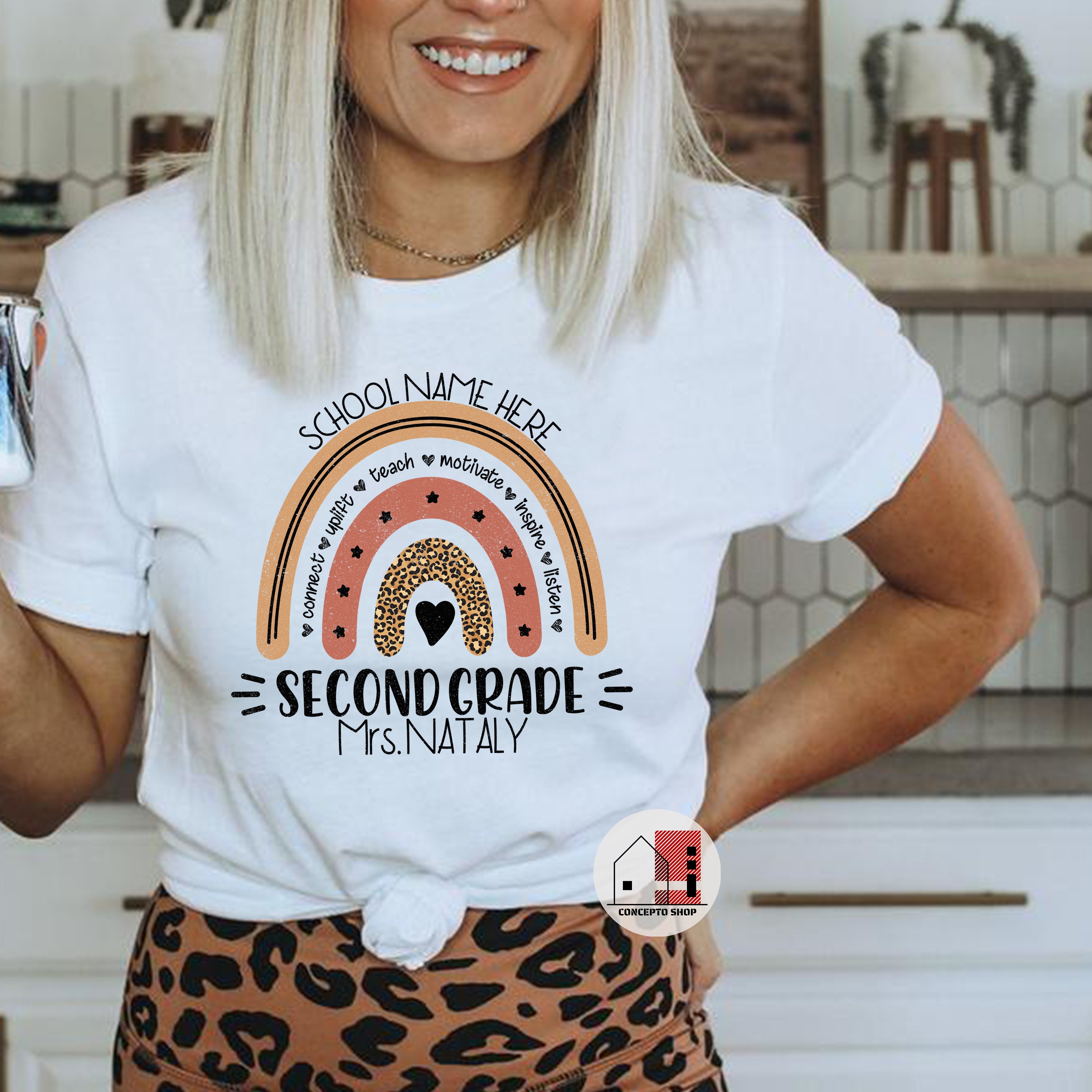 Personalized teacher shirt Second grade squad any grade | Etsy