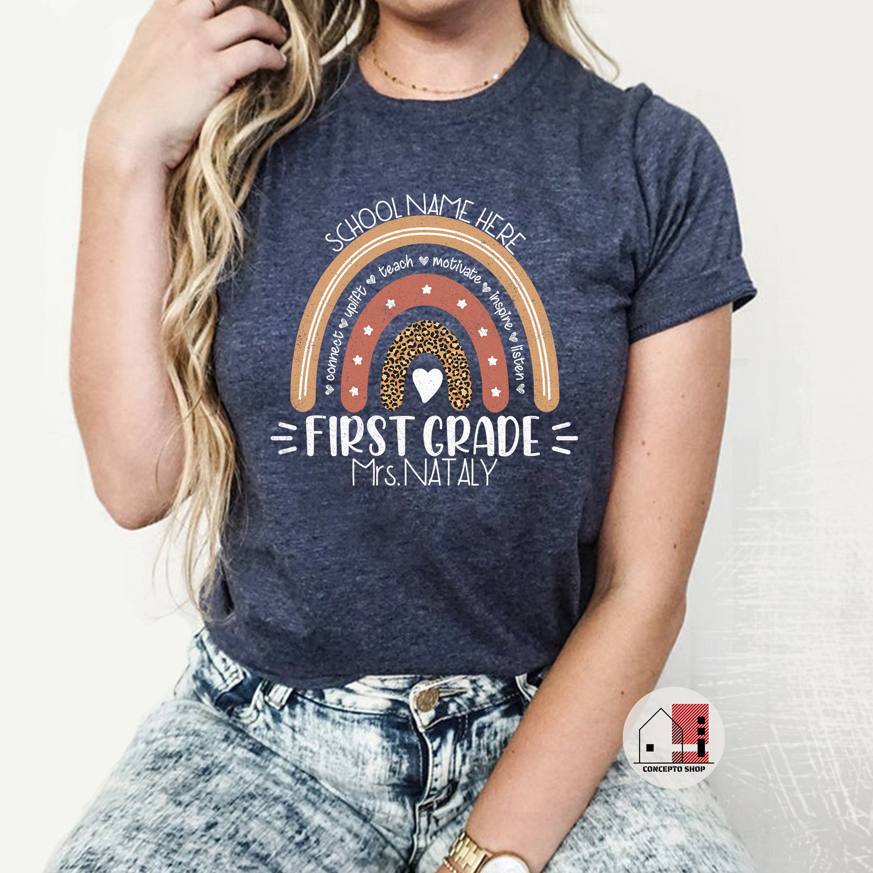 Personalized teacher shirt Second grade squad any grade | Etsy