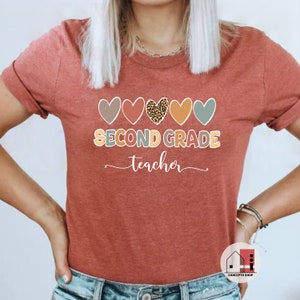 Second Grade Teacher Shirt 2nd Grade Teaching Tee Grade - Etsy