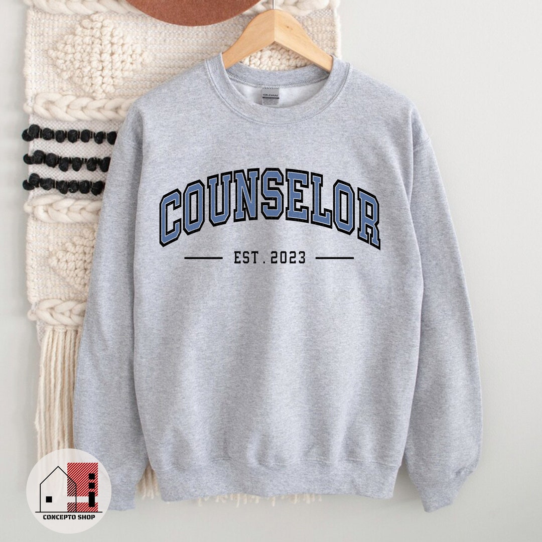 Customized Counselor Sweatshirt Crewneck, Counselor EST. 2023 Sweater ...