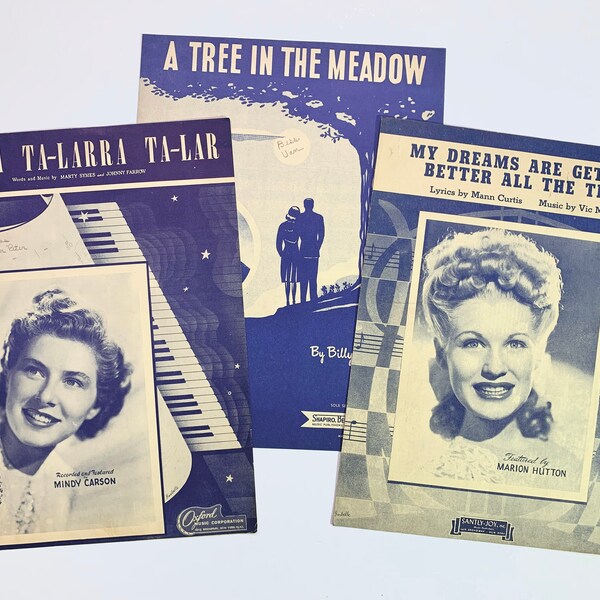 Sheet Music 1940s - Etsy