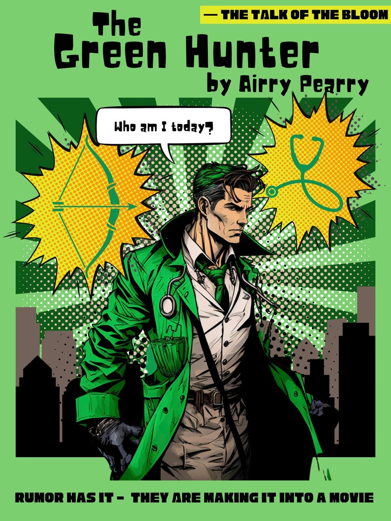 The Green Hunter - Coloring Page - Etsy