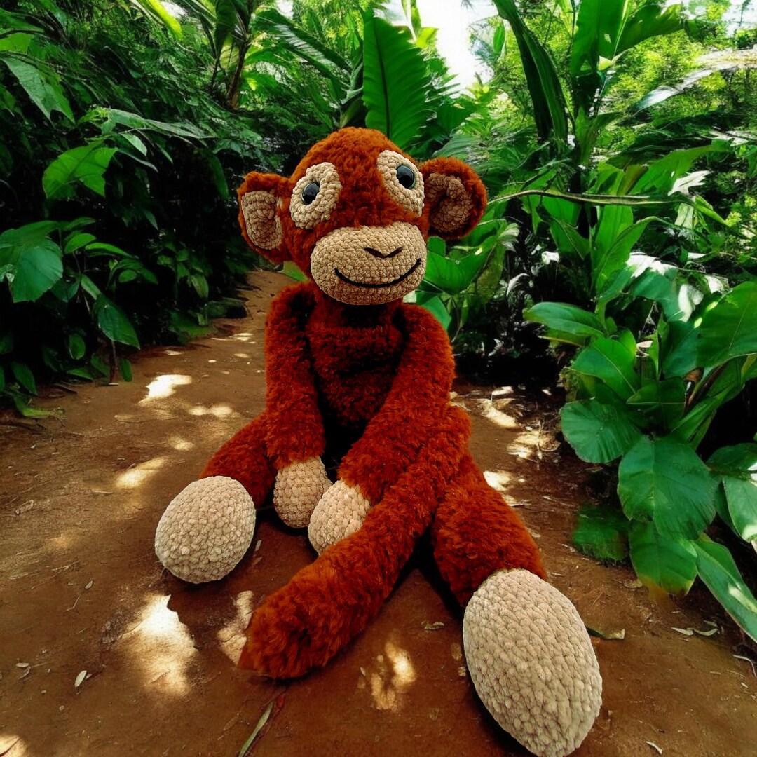 Oversized Monkey, 32 1/2 Overall Fuzzy, Furry - Etsy