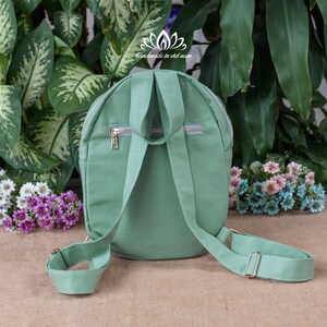 Backpack Embroidered With Lily of the Valley Ruggedly Handcrafted ...