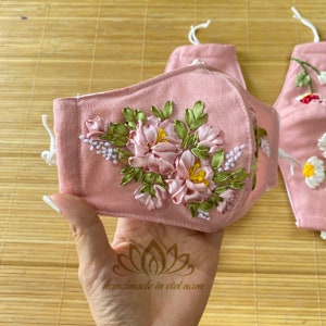 Embroidered Mask - Etsy