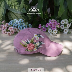 Embroidered Baseball Cap Women, Ribbon Embroidery Art - Etsy