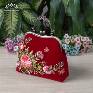 Embroidered Handbag | Shoulder Bag | Ribbon Embroidery | Great Quality ...