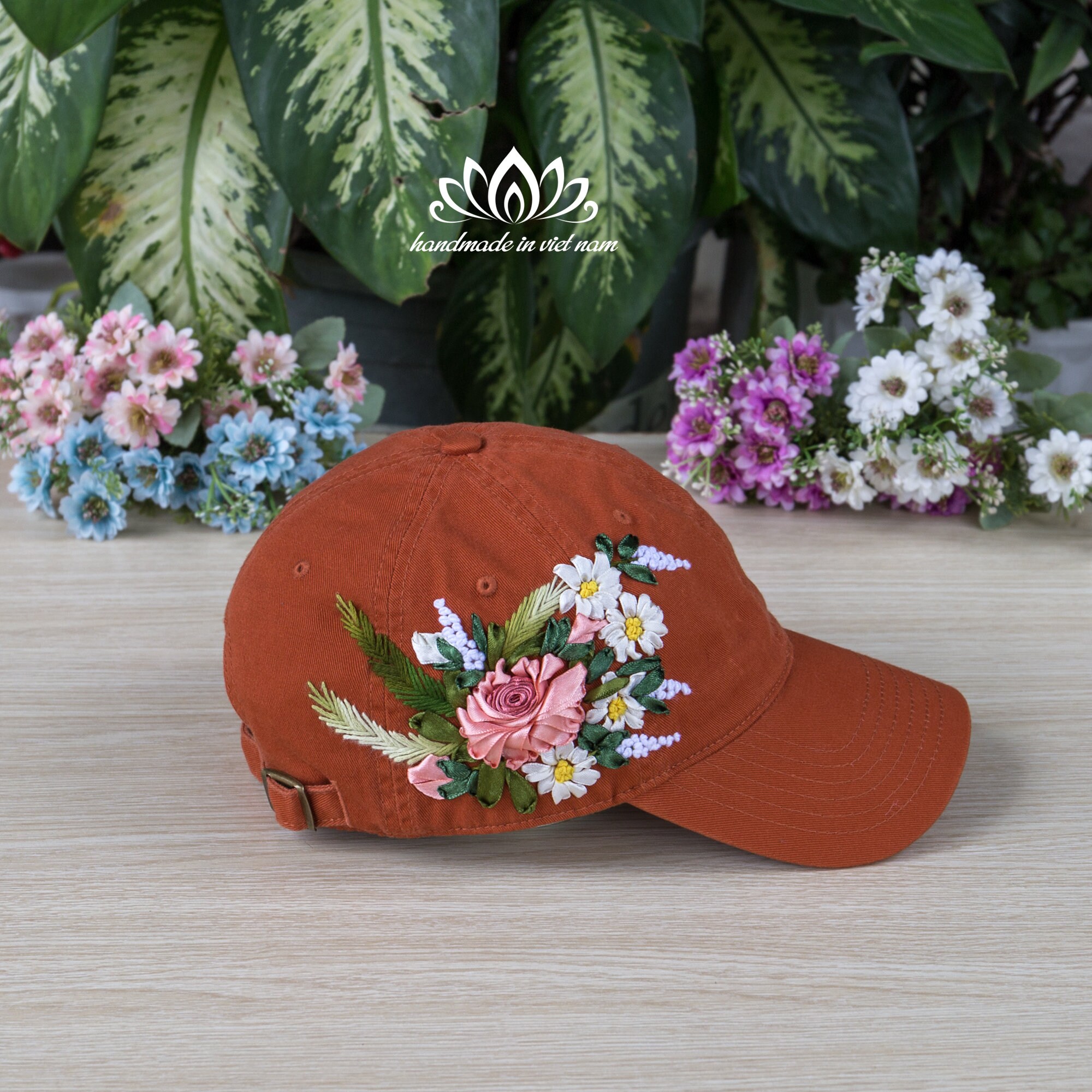 Embroidered Baseball Cap Women, Ribbon Embroidery Art - Etsy