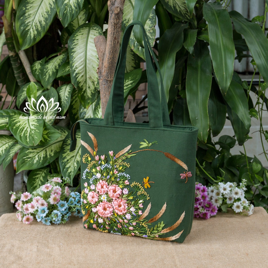 Women's Shoulder Bag, Embroidered Shoulder Bag, Free Name Embroidery - Etsy