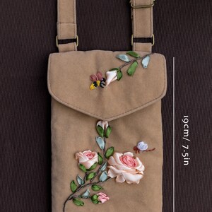 Crossbody Canvas Phone Bag, Shoulder Phone Wallet, Unique Gift - Etsy