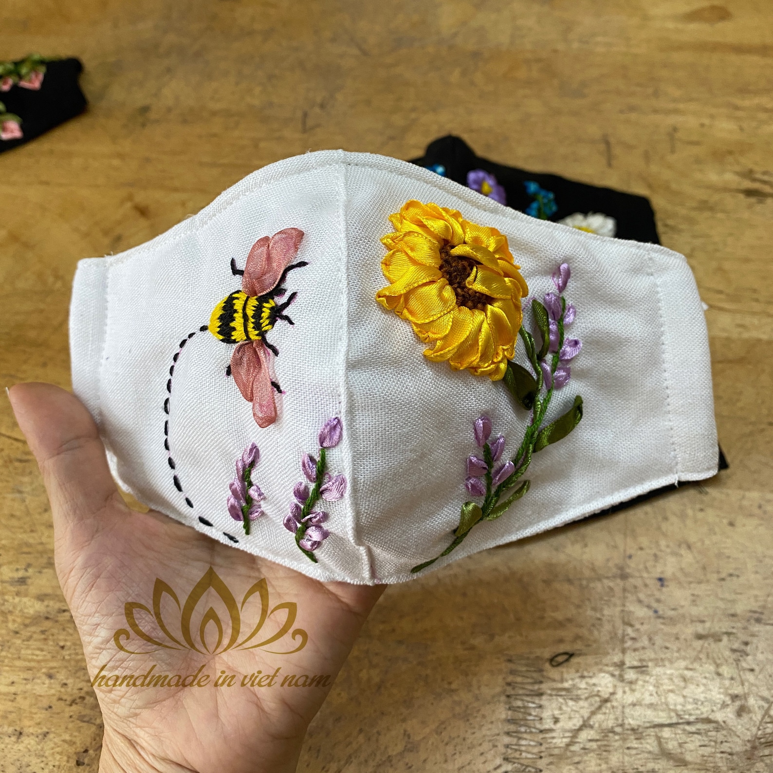 Embroidered Mask for Wedding Gift Nose Wire Reusable - Etsy