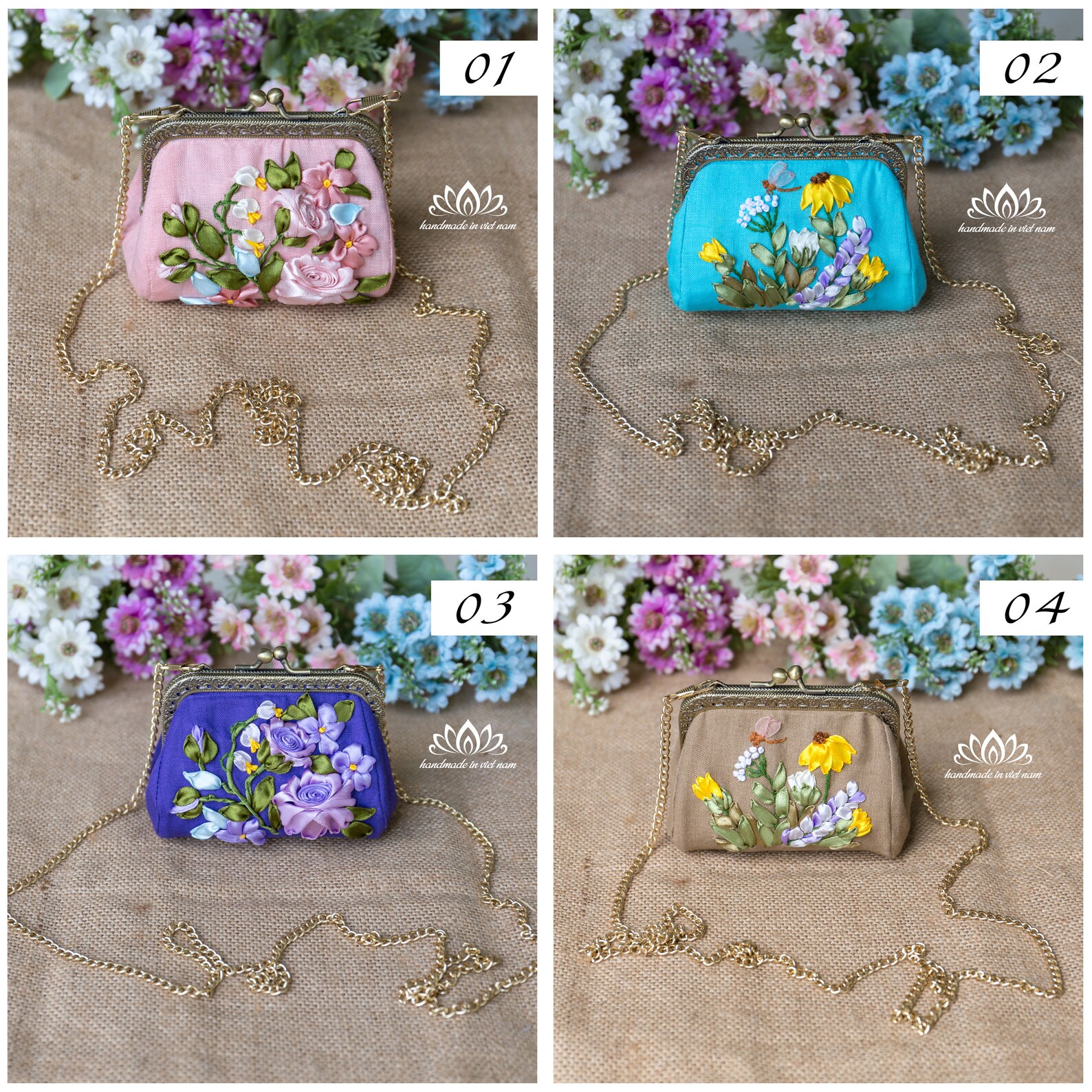 Coin Purse With Strap Embroidered Coin Purse - Etsy