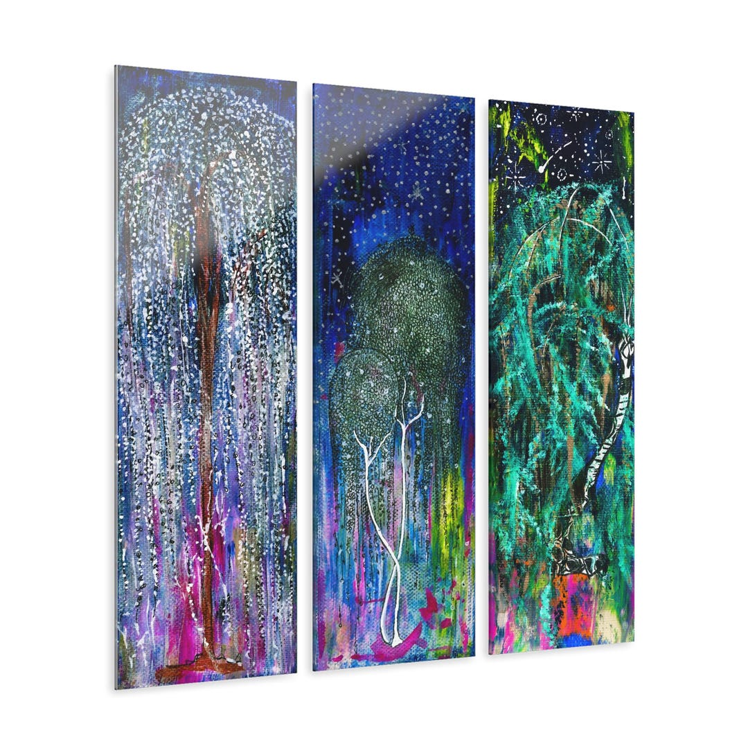 Custom Acrylic Triptych Wall Art Personalized Set of 3 Nature-inspired ...