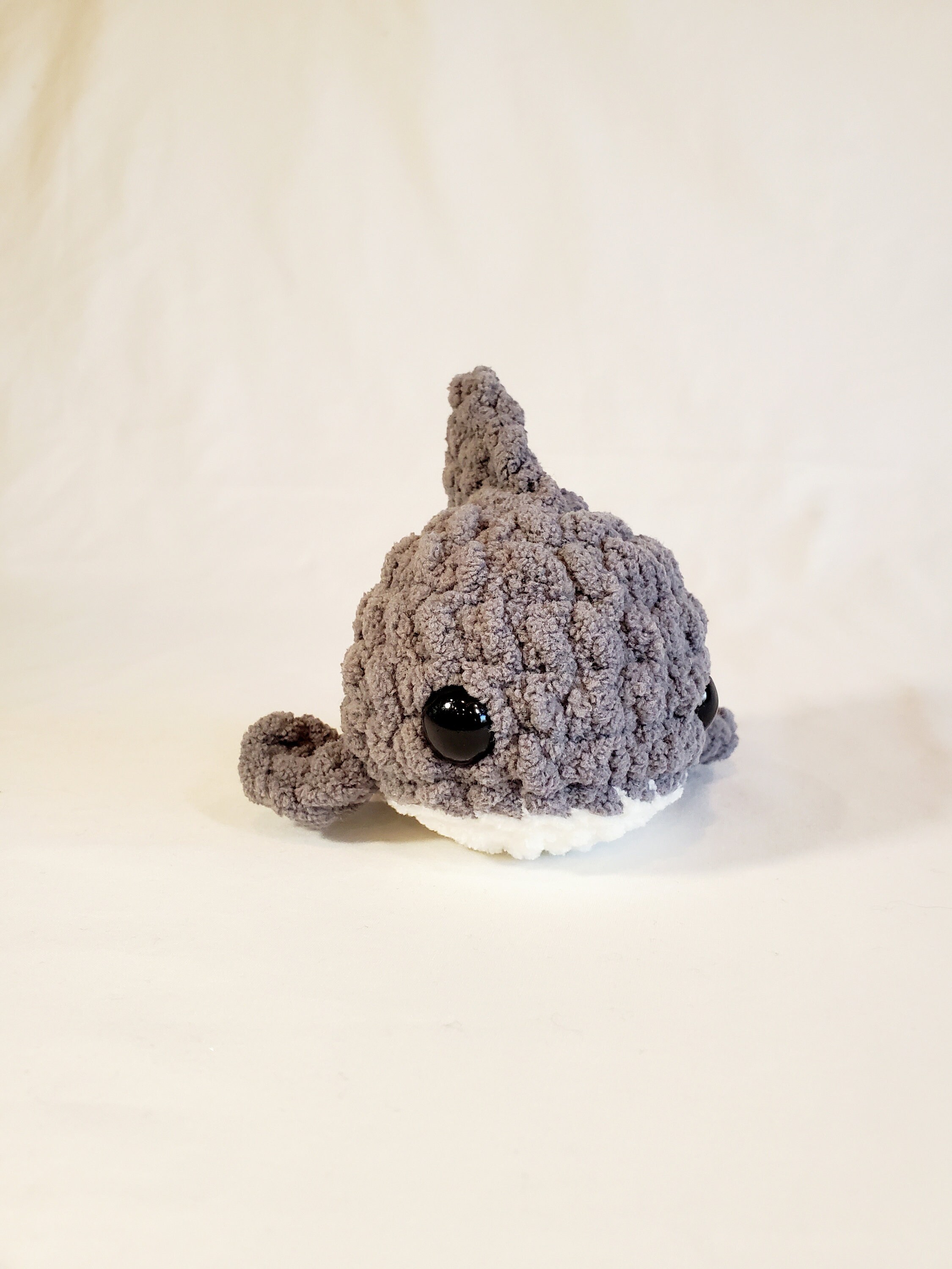 Crochet Shark, Cute Crochet Squishy Shark Plushie, Crochet Stuffed ...