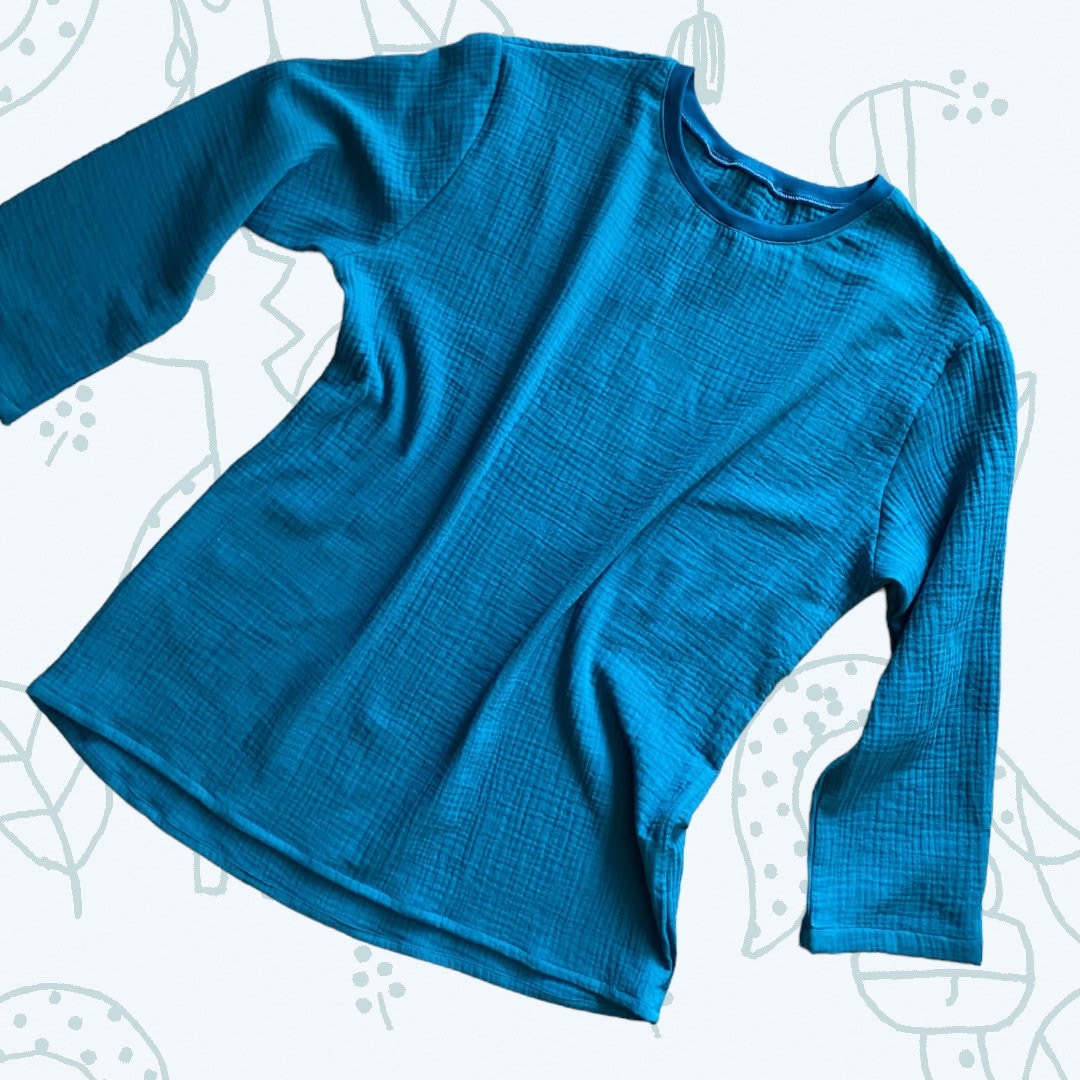 MUSSELIN Shirt Shirt Pullover Adult Men Man Double Gauze Long Sleeve or ...