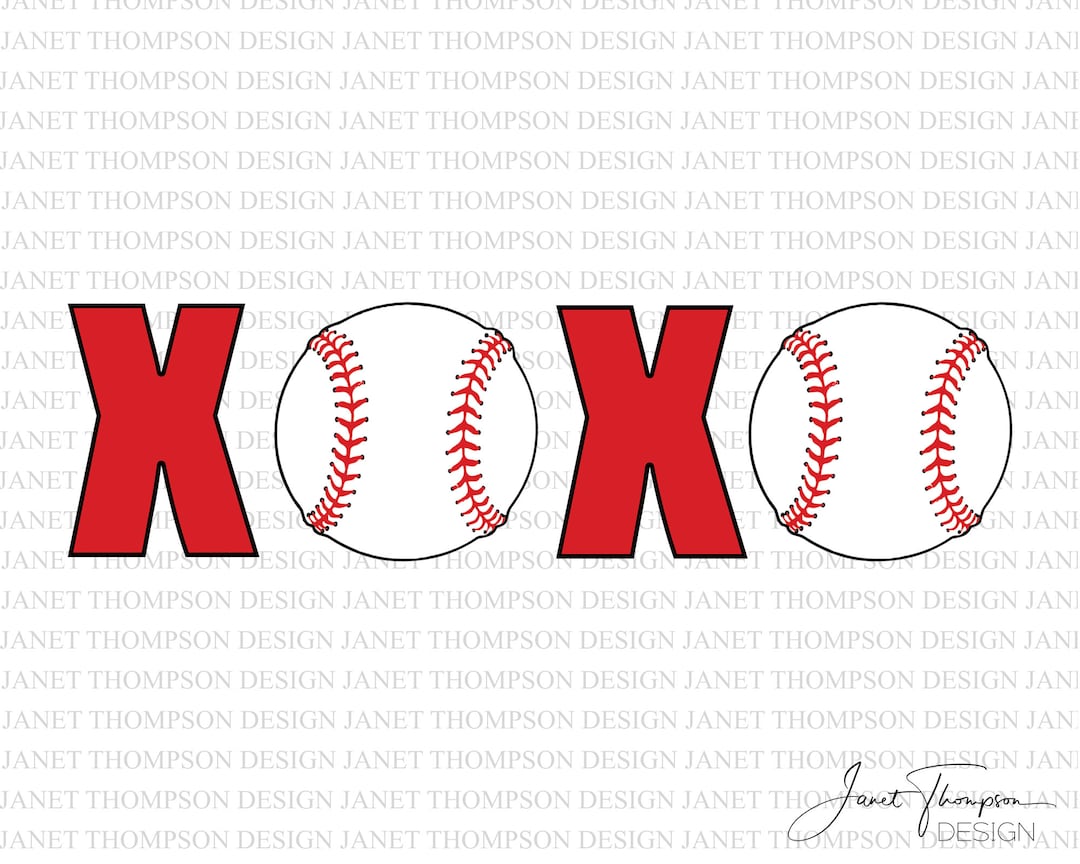Baseball XOXO Clipart: Fan Design PNG (digital Download) - Etsy