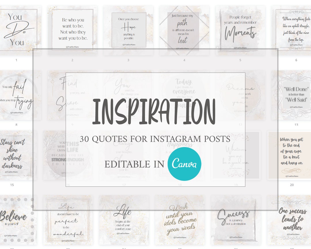 30 Inspirational Social Media Engagement Templates, Instagram Posts ...