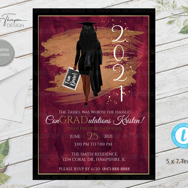 African Graduation Invitation - Etsy