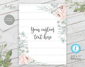 DIY Custom Sign 8.5 X 11 Sign Retail Sale Baby | Etsy