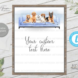 Custom Dog Sign, 8.5 X 11, Doggy Daycare, Dog Groomer, Veterinary ...