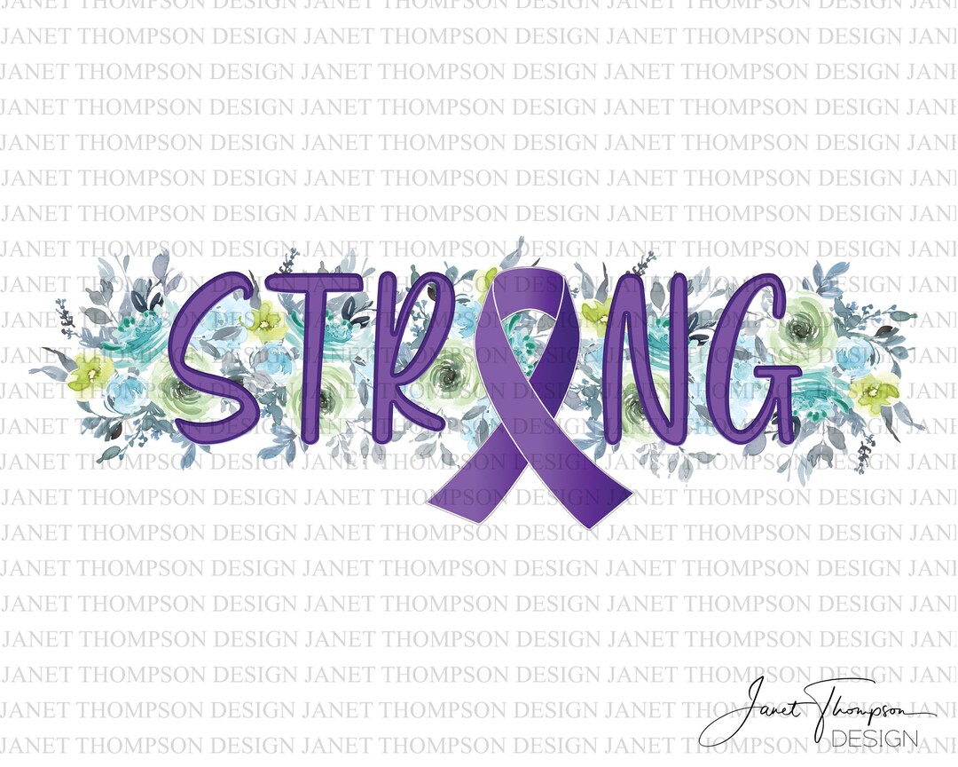 Purple Strong Cancer Awareness Clipart For Gynecological Lymphoma Leiomyosarcoma Pancreatic