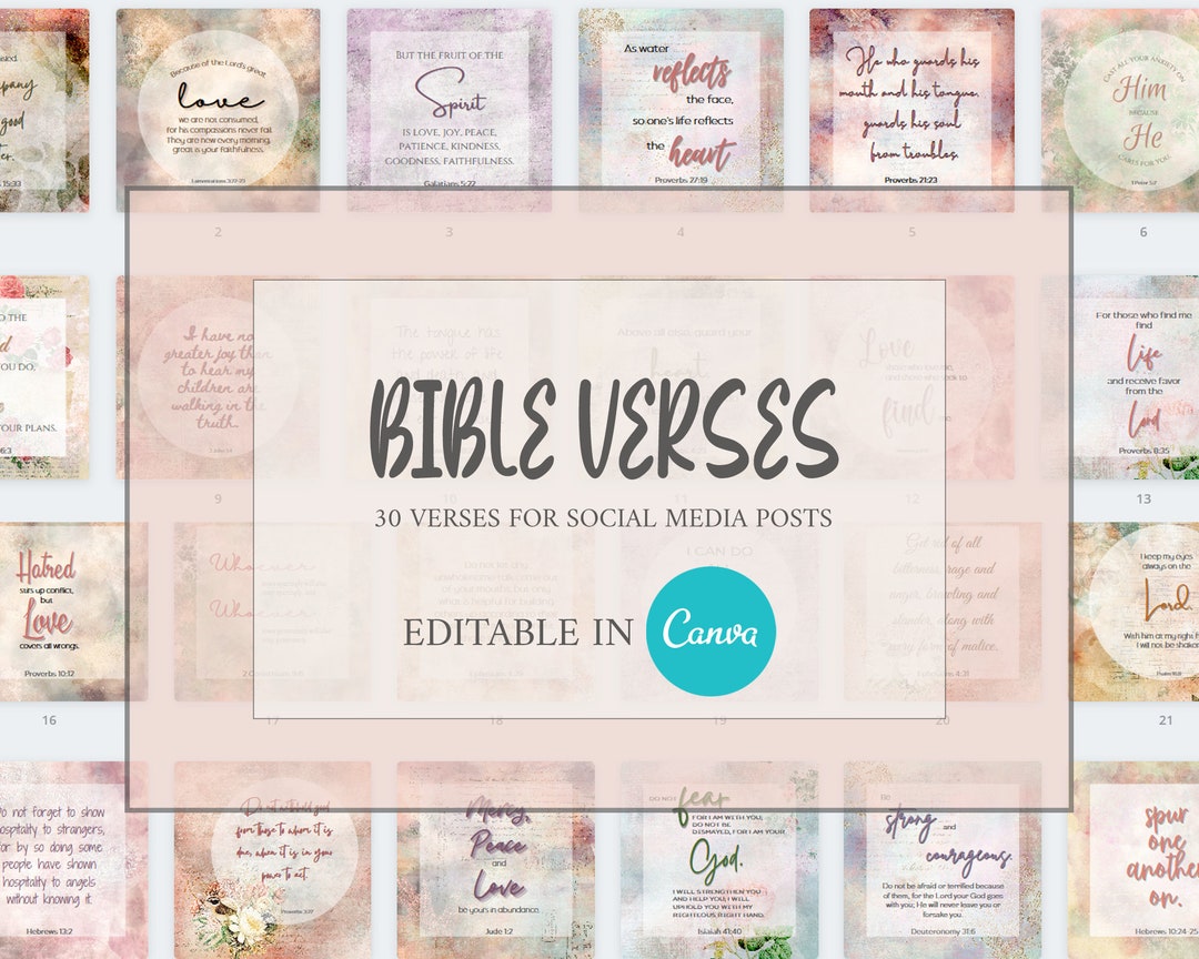 30 Inspirational Bible Verses for Social Media Engagement, Instagram ...