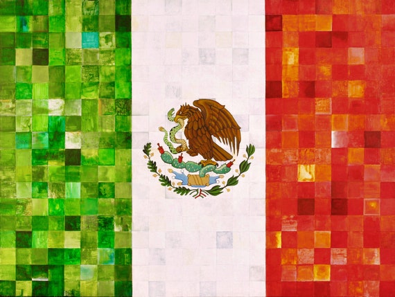 Bandera Mexicana Toma II - Etsy