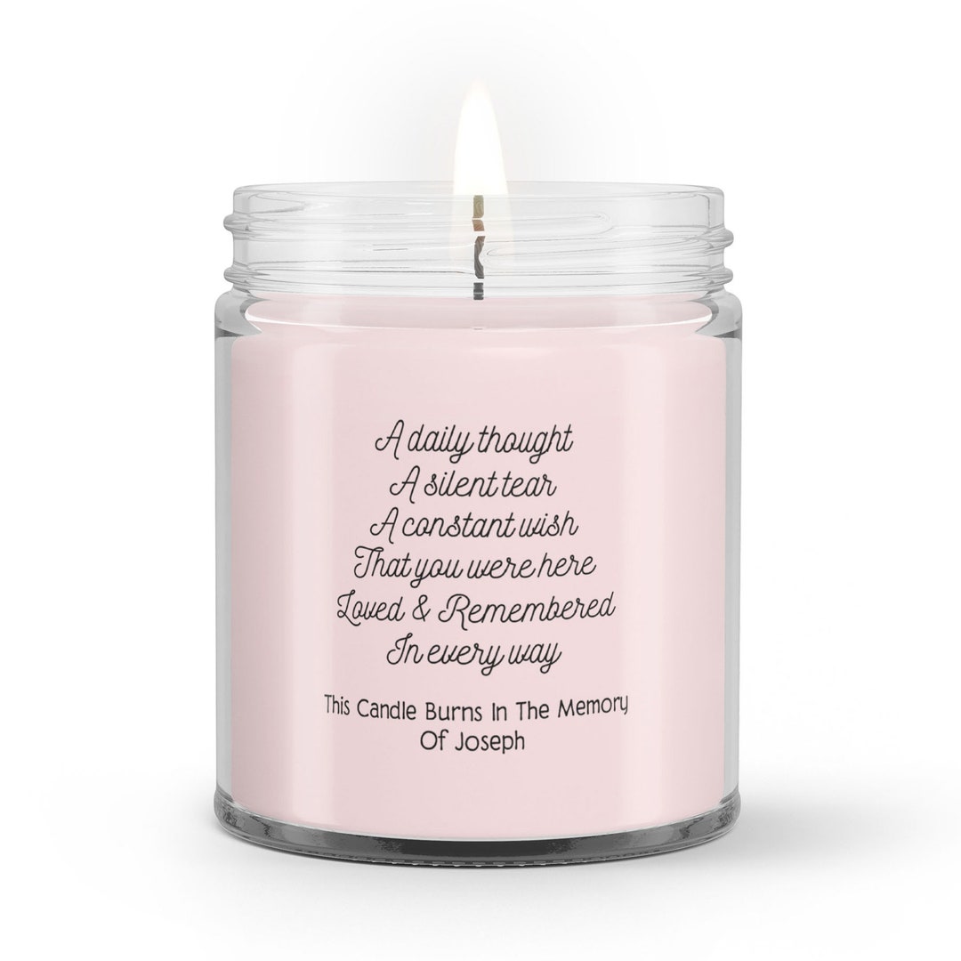 A Daily Thought A Silent Tear, Sympathy Candle, Remembrance Gift ...
