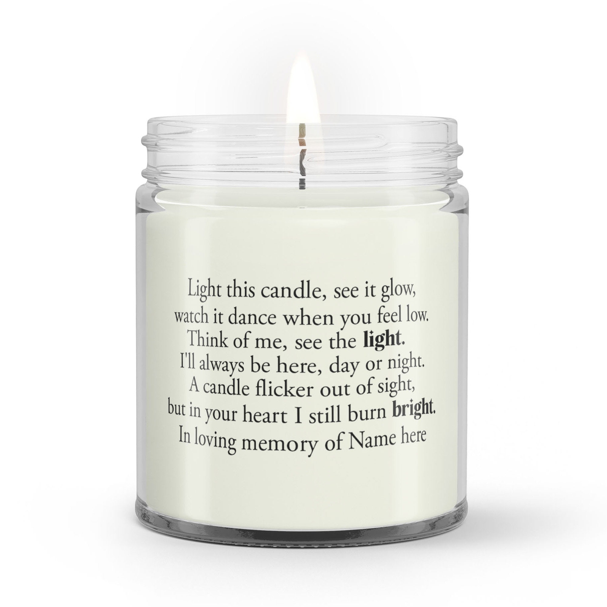 Condolences Candle