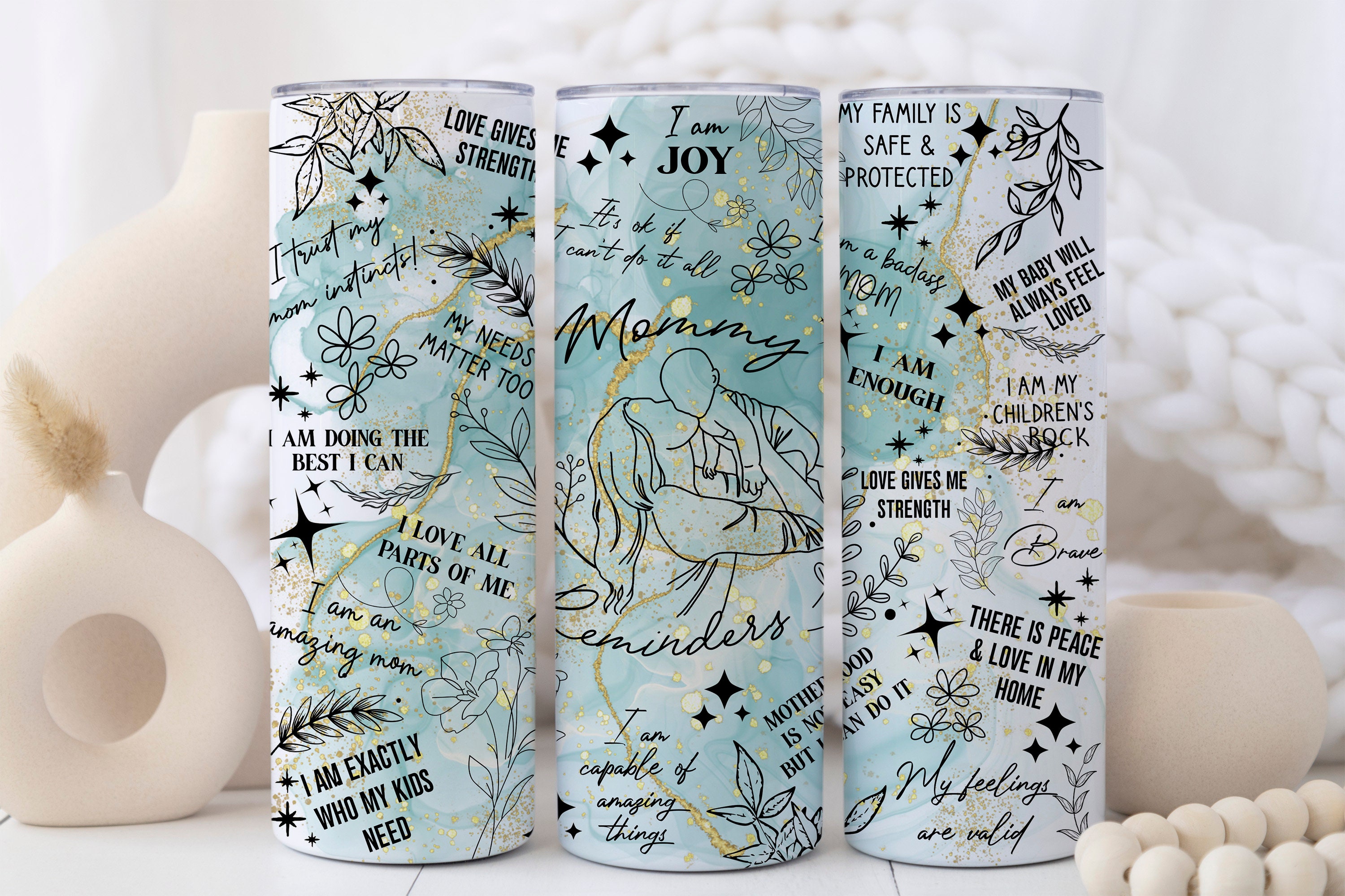 Mommy Daily Reminders Tumbler Mom of Son Affirmation Tumbler - Etsy