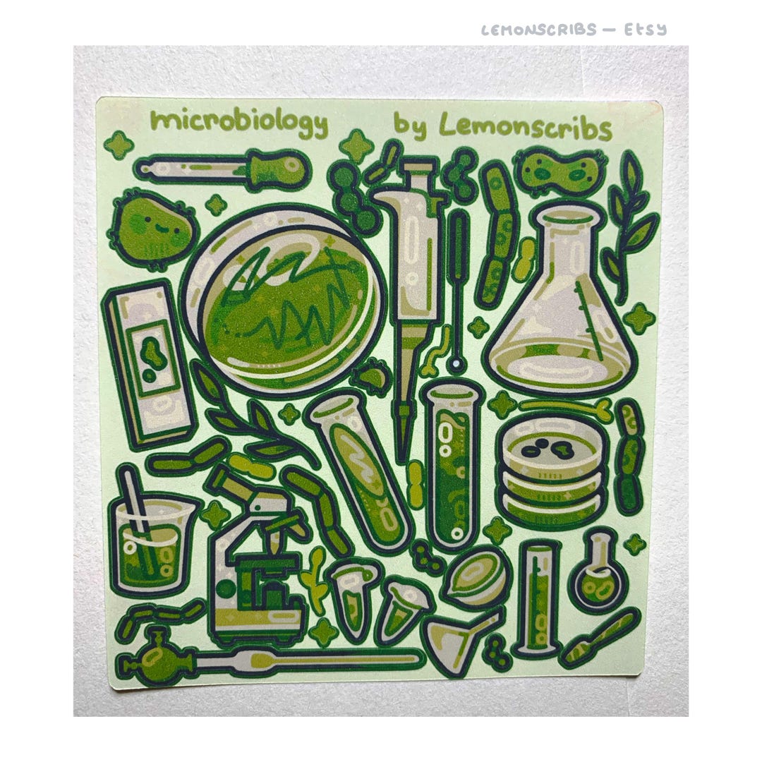 Microbiology Sticker Sheet - Etsy