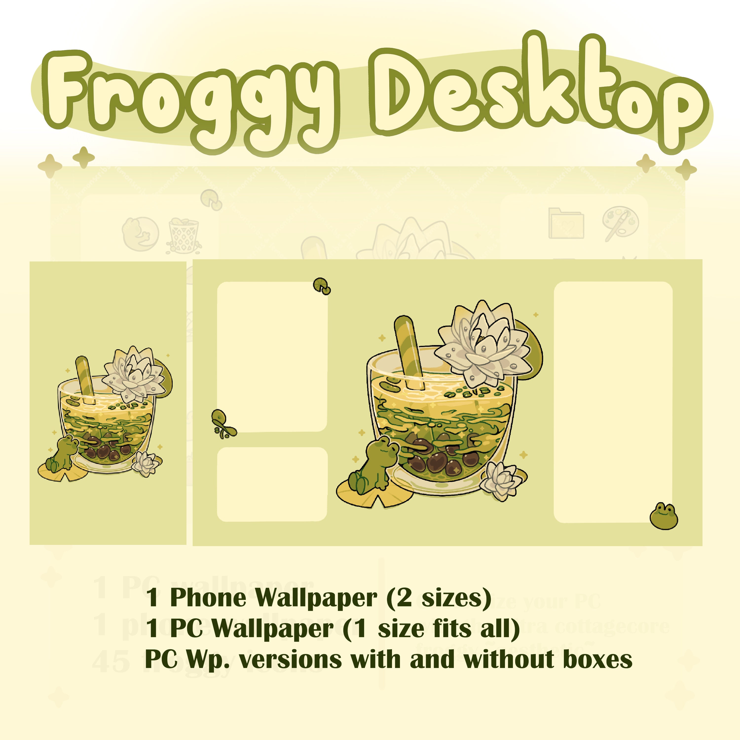 Froggy Wallpaper Icon Customization Set - Etsy