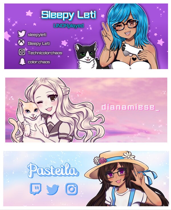 Twitch Cute Peach Screen Overlay / Streamer Graphics / Kawaii / Paste ...