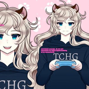 Custom Vtuber Assets/props! Outfits, Mics, Chairs, Pets (dogs/cats ...