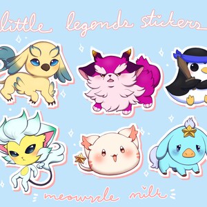 TFT Little Legends Stickers Silverwing, Furyhorn, Featherknight, Shisa ...