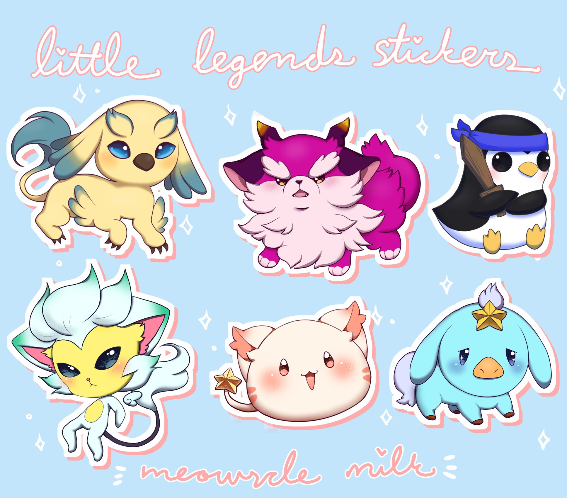 TFT Little Legends Stickers Silverwing Furyhorn | Etsy